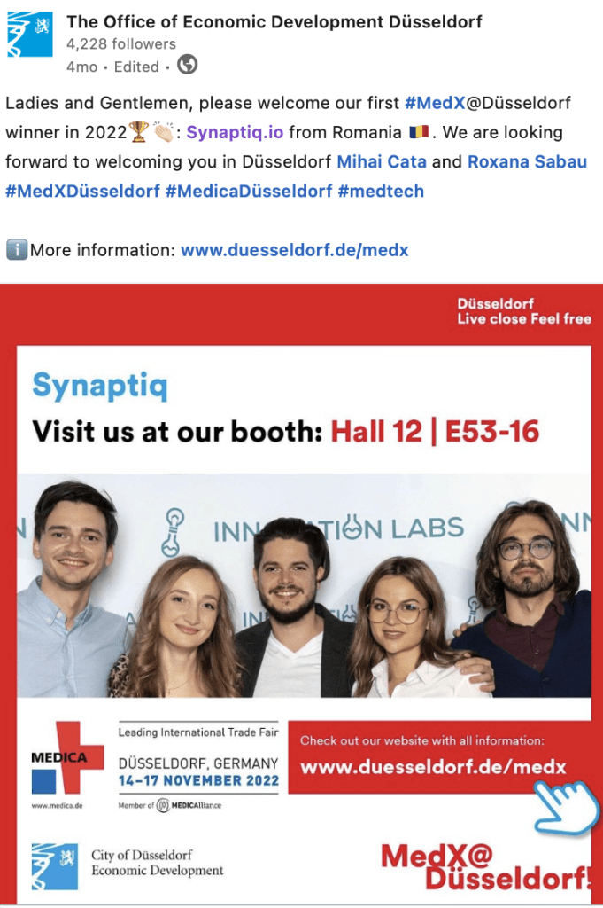 Synaptiq Won a Booth at one of the Biggest Medical Exhibitions - Synaptiq